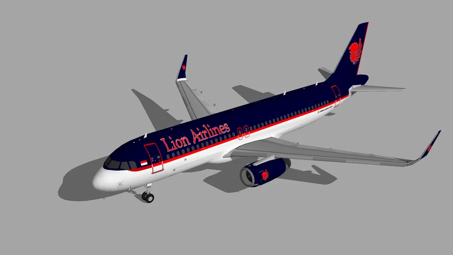 Lion Air Airbus A320-200 22 | 3D Warehouse