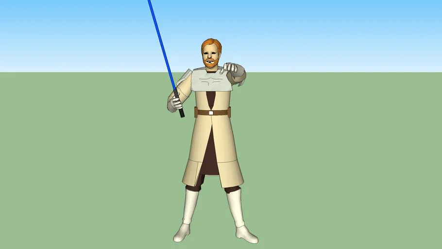 Obi-Wan Kenobi (Star Wars Clone Wars 2008) | 3D Warehouse