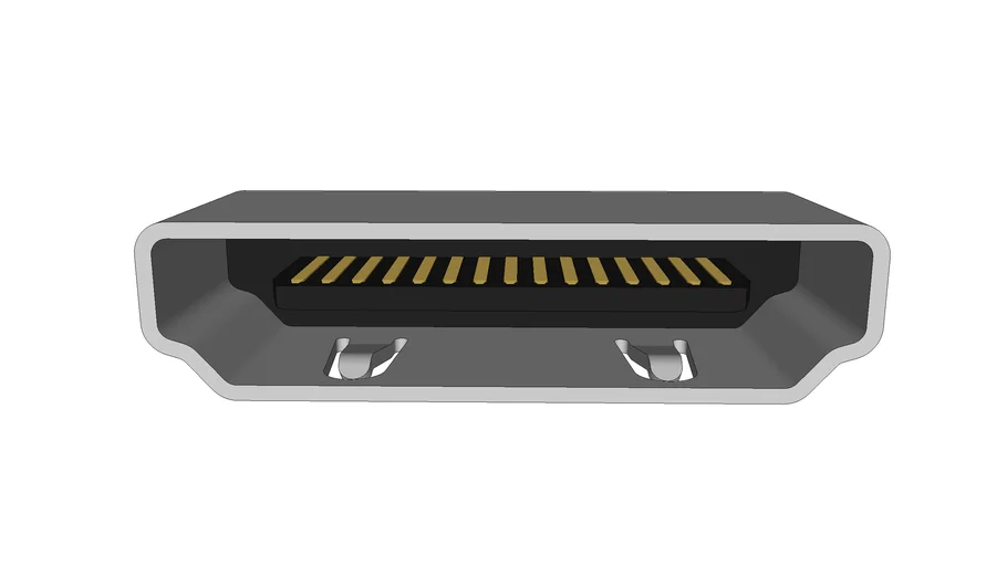 HDMI Type B Receptacle | 3D Warehouse