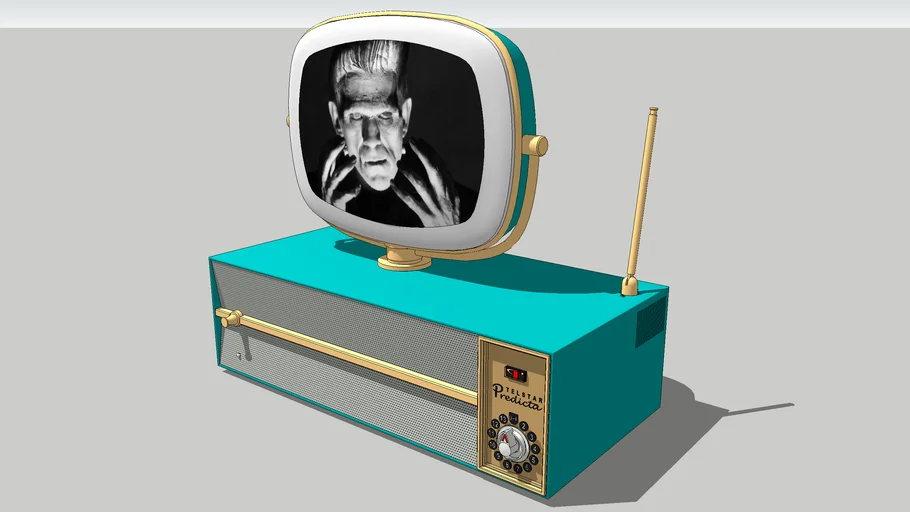 TV Philco Predicta Princess 17 1959 | 3D Warehouse