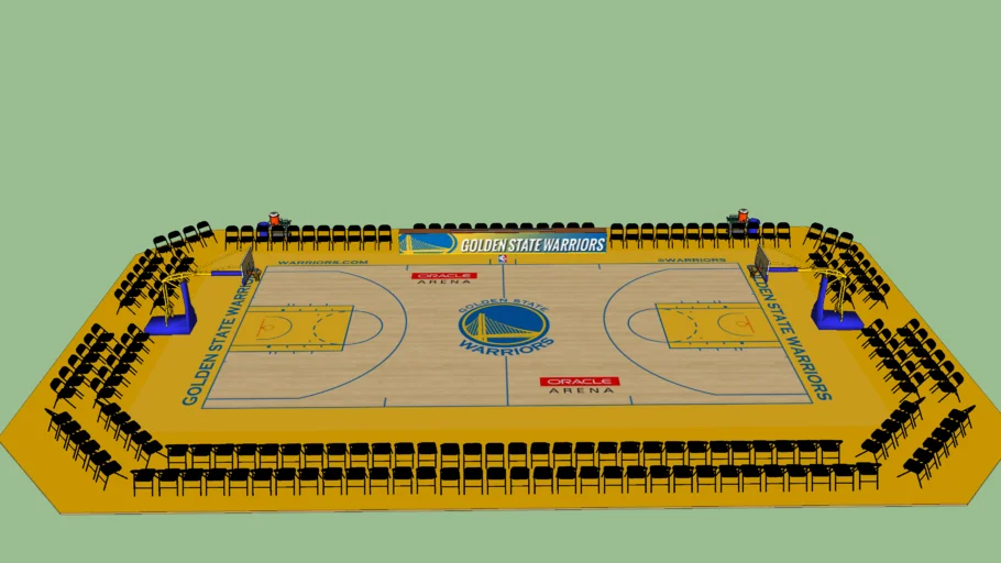 Golden State Warriors Basketball Court NBA's Golden State Warriors