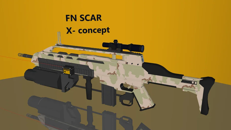 ***FN SCAR X--Assault version*** | 3D Warehouse