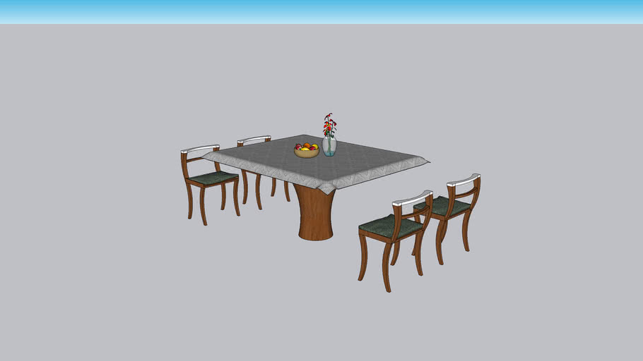 Dinning+Table+final | 3D Warehouse
