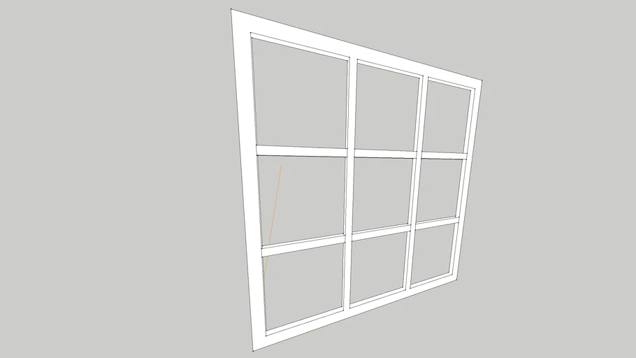 3 by 3 window | 3D Warehouse