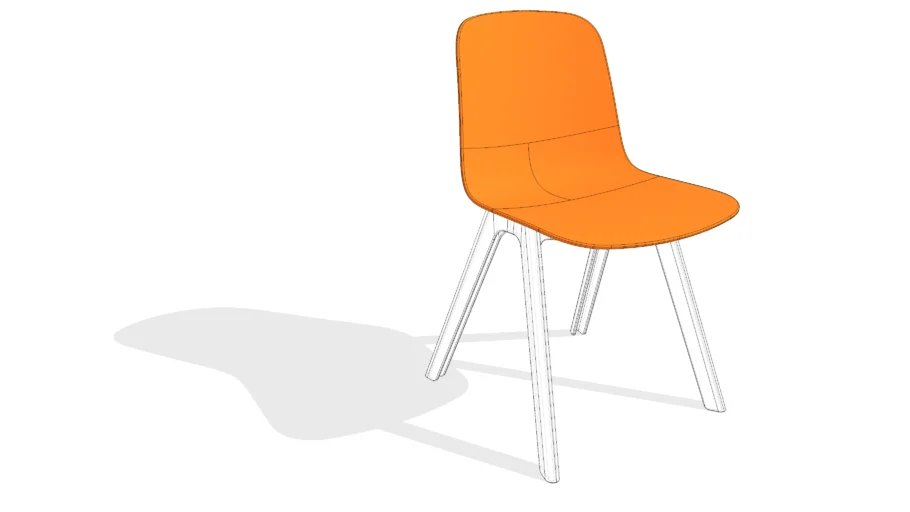 Loria_Chair_4_Leg_Plastic | 3D Warehouse