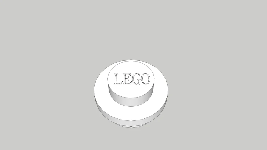 1X1 ROUND LEGO PLATE | 3D Warehouse