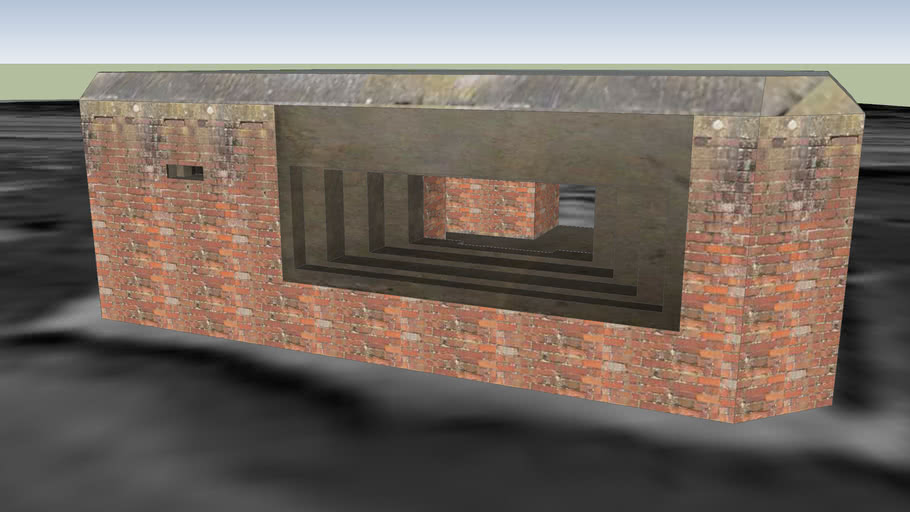 Appleford Railway Bridge Pillbox Type 28A | 3D Warehouse