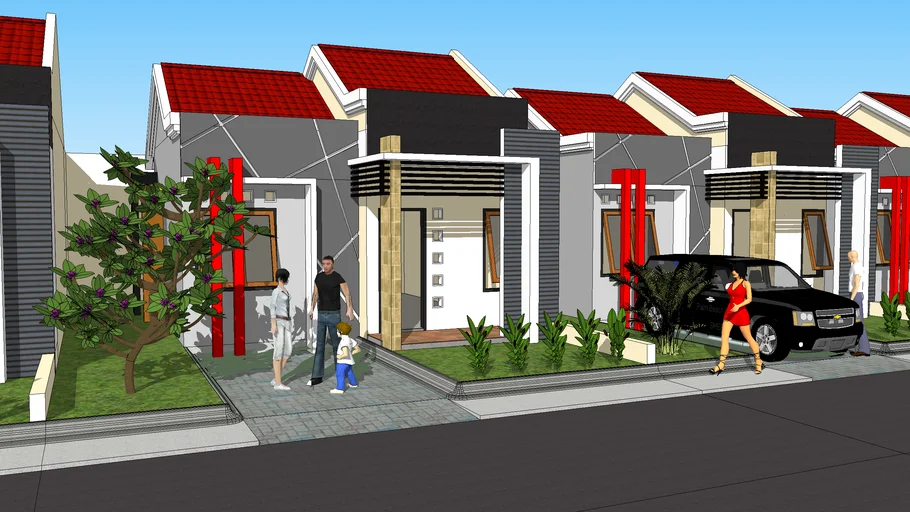 Rumah 04 Tipe 36 | 3D Warehouse