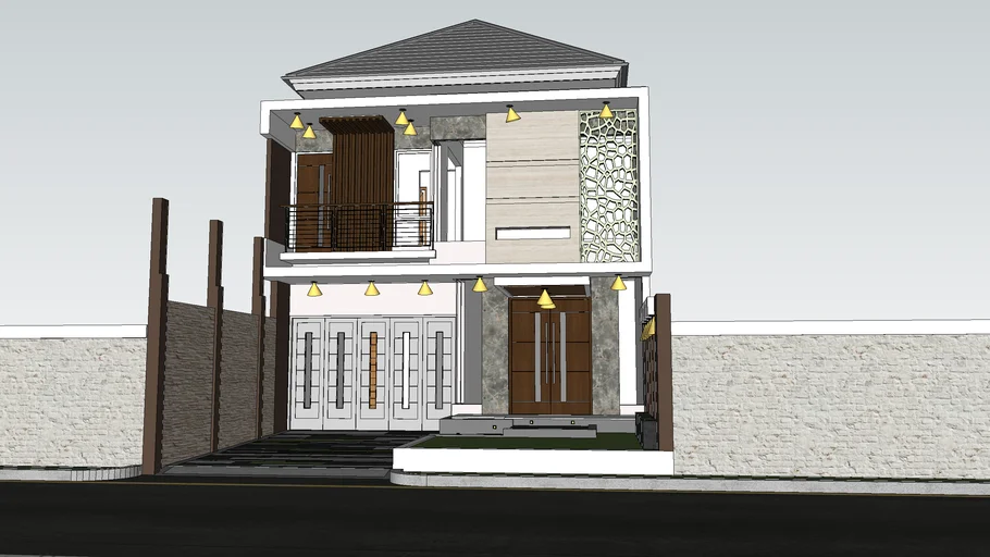 design rumah 2 lantai | 3D Warehouse