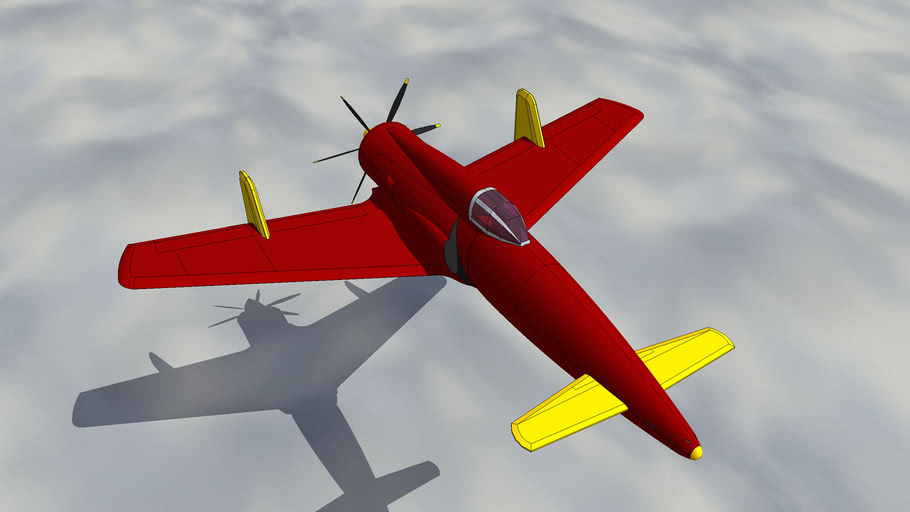 Experimental Japanese Fighter Plane - 1945 Kyushu J7W1 Shinden | 3D ...