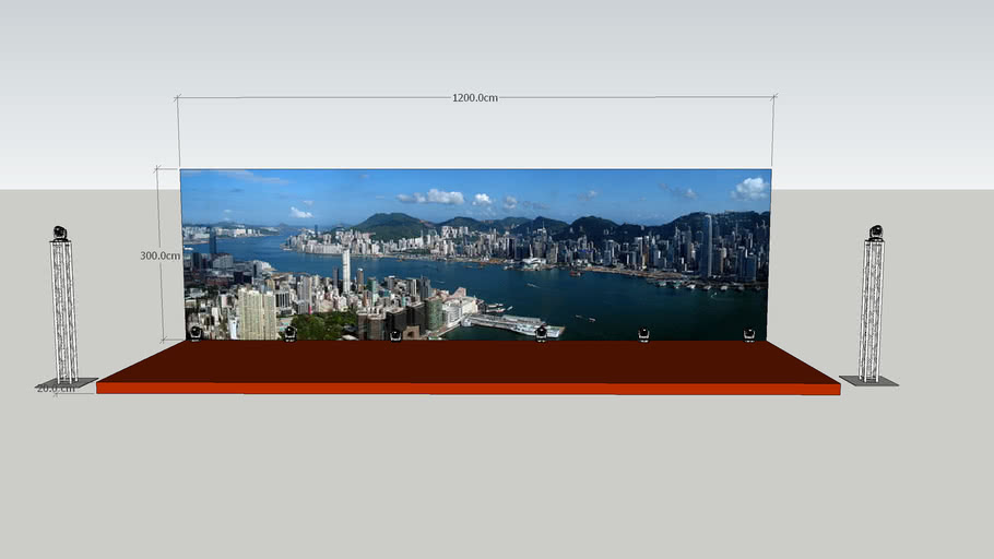 LED wall design | 3D Warehouse