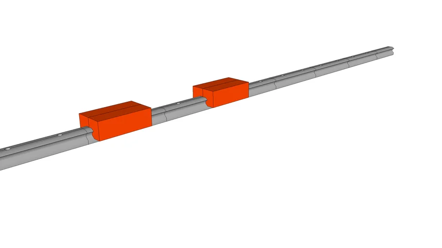 CNC Linear Profile Rail HGH20 20mm | 3D Warehouse