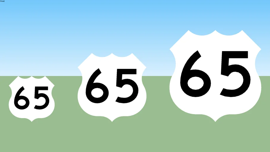 U.S. 65 Sign | 3D Warehouse