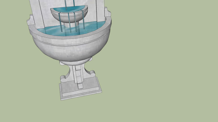 CONCRETE WALL FOUNTAIN | 3D Warehouse
