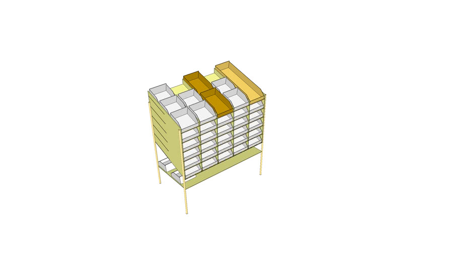 FIFO Rack | 3D Warehouse