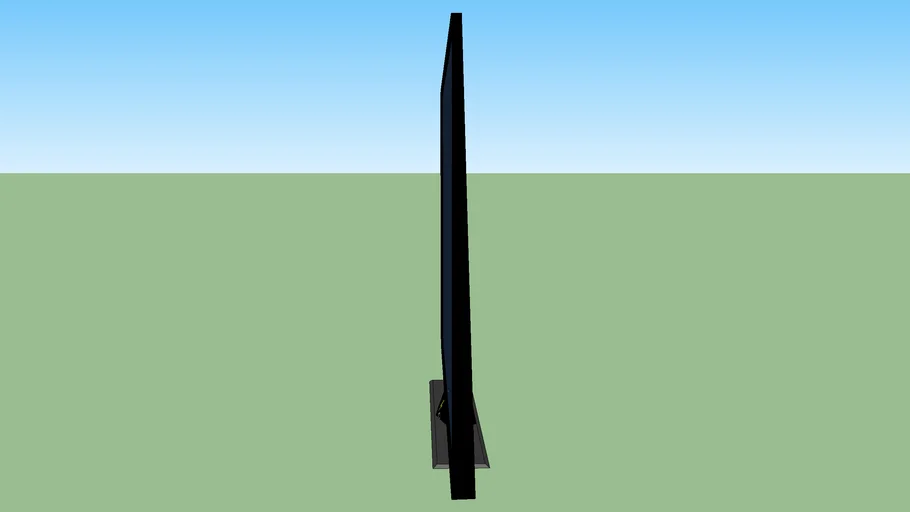 Sleek Black Computer Monitor | 3D Warehouse