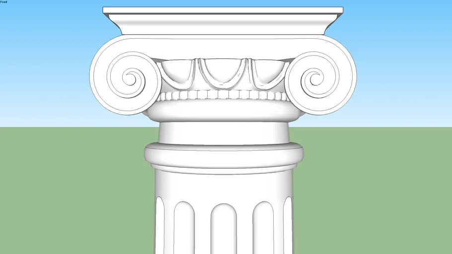 Ionic+Fluted+Column | 3D Warehouse