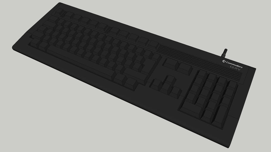 Commodore Amiga CDTV Keyboard | 3D Warehouse