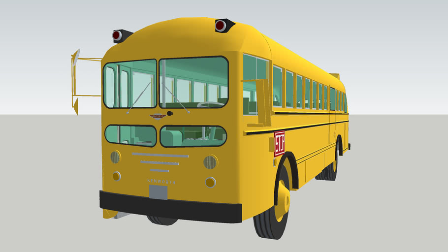 1949-1957 Kenworth Model T-126/216, CT-73 Pacific School Coach (2) | 3D ...