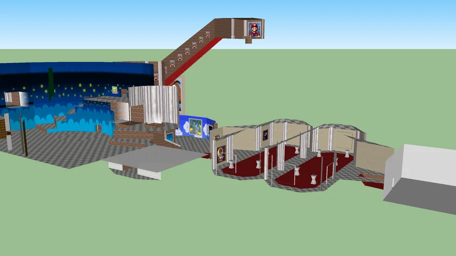 Super mario 64 - peachs castle - 2nd Floor | 3D Warehouse