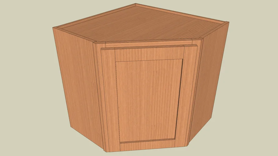 Wall_Angle_Corner_24hx12d_shaker | 3D Warehouse