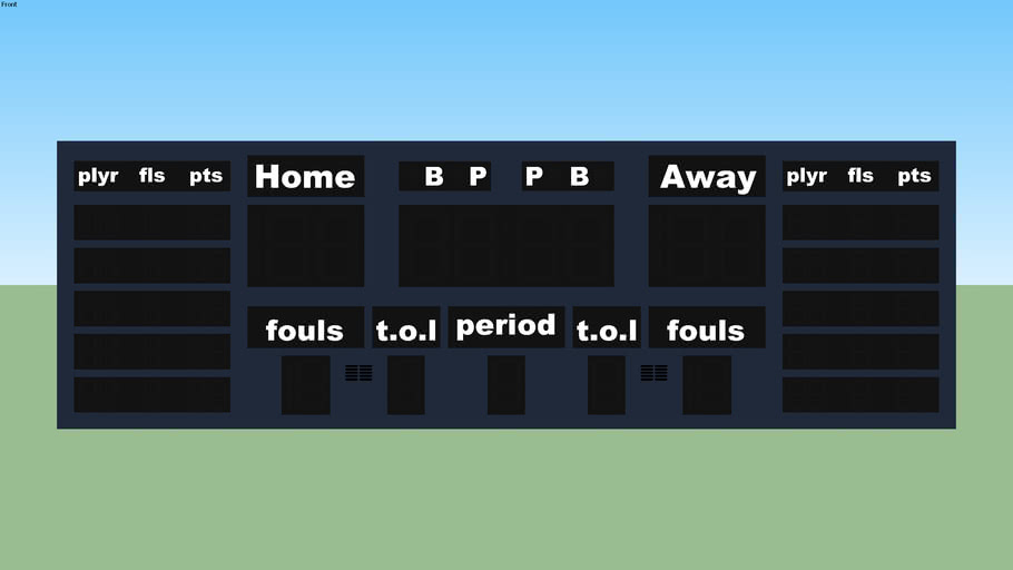 Basketball Scoreboard | 3D Warehouse