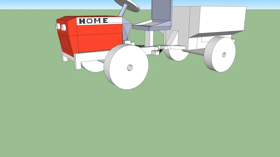 Articulating garden tractor | 3D Warehouse