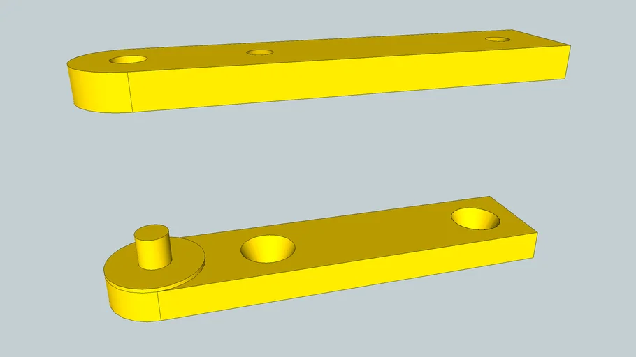 Brusso ST18 Hinge in brass | 3D Warehouse