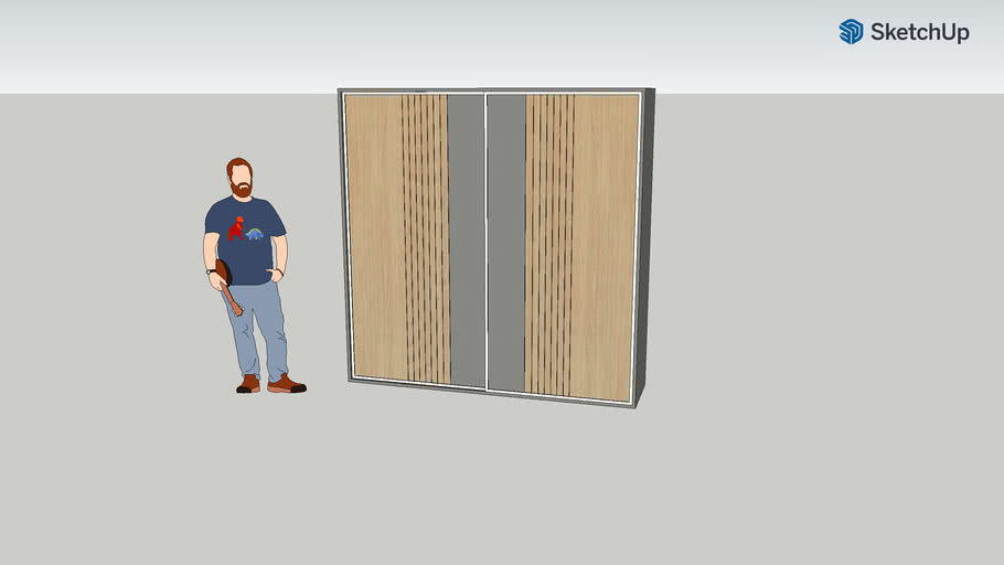 Sliding wardrobe | 3D Warehouse