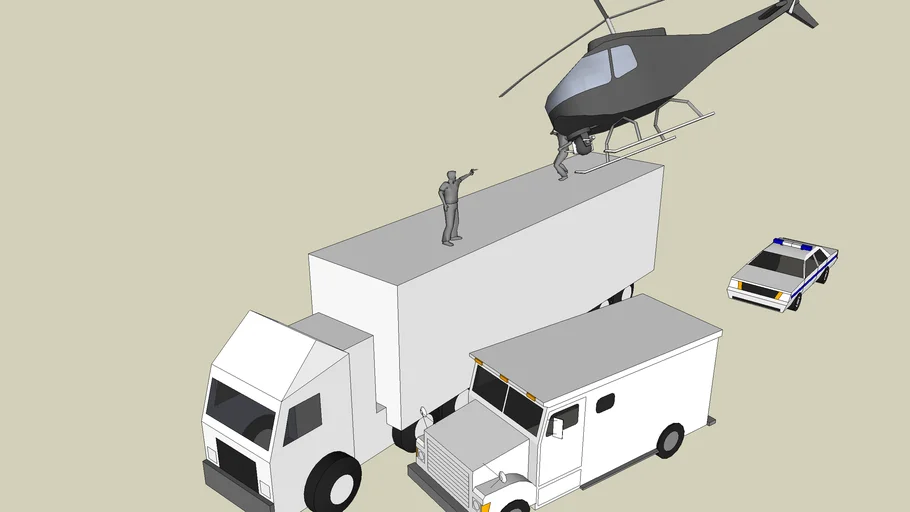 the action scene from the matrix re-loaded | 3D Warehouse