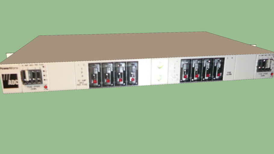 Fuse Panel ADC TPA-GMT 19inch rack | 3D Warehouse