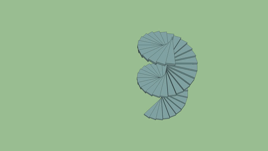 a simple spiral staircase | 3D Warehouse