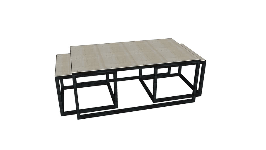 Rectangular Nesting Cocktail Table | 3D Warehouse