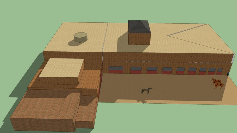 Elegant Barn With Stableyard (UK version) | 3D Warehouse