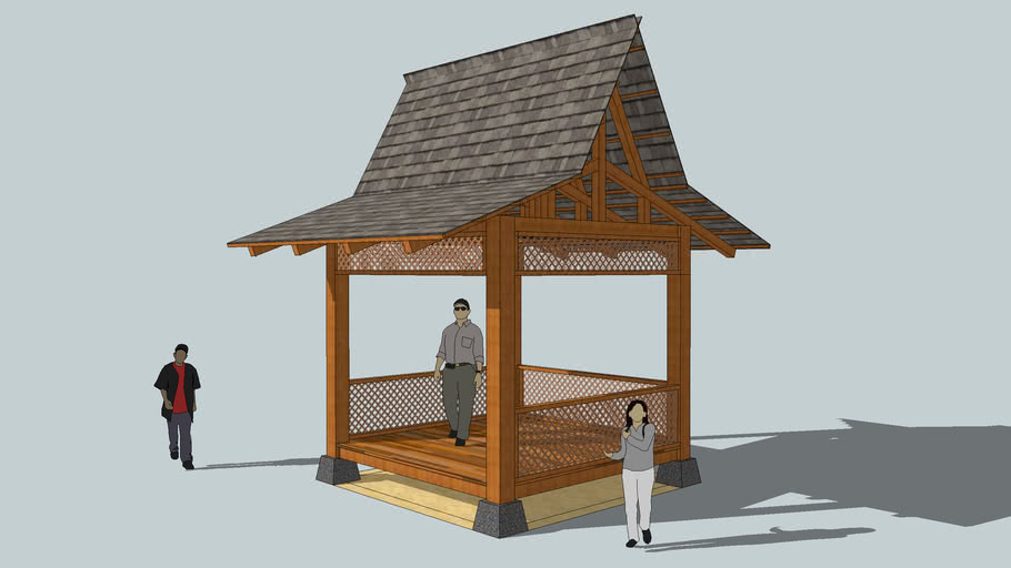 Pos Ronda Atap Julang Ngapak | 3D Warehouse
