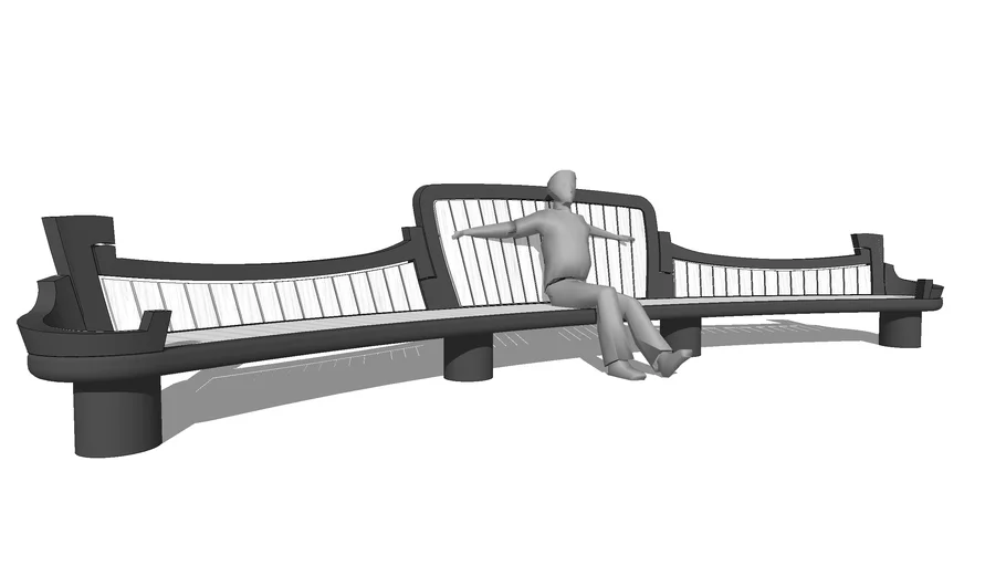 long bench | 3D Warehouse