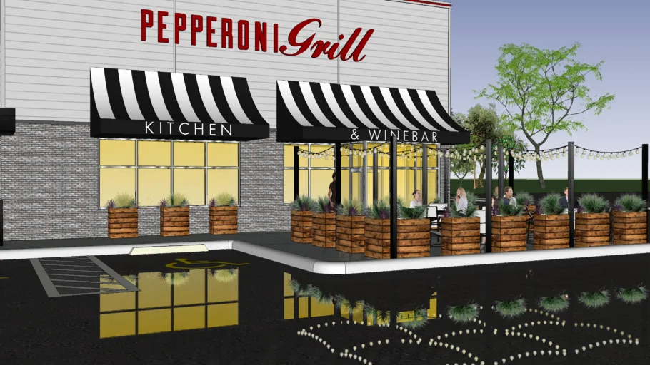 PEPPERONI GRILL OUTDOOR DINING | 3D Warehouse
