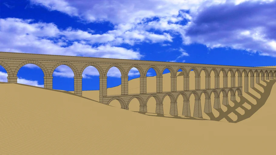Roman Aqueducts Model Pont Du Gard (Roman Aqueduct) UNESCO World