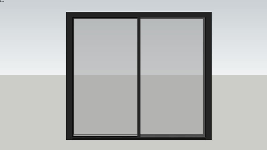 Porta de correr com 2 folhas | 3D Warehouse