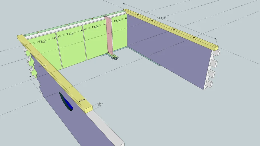 4-way 3-frame Mating Nuc | 3D Warehouse