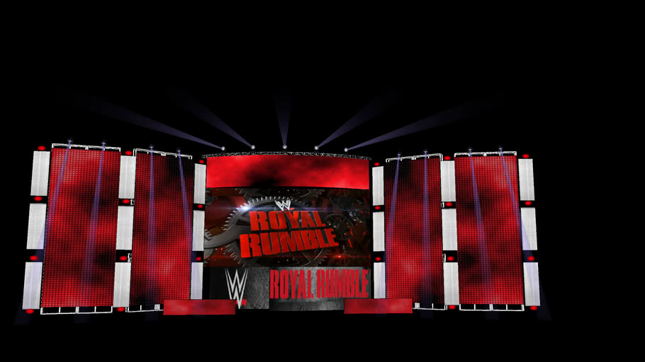 WWE Royal Rumble Stage 2015 | 3D Warehouse
