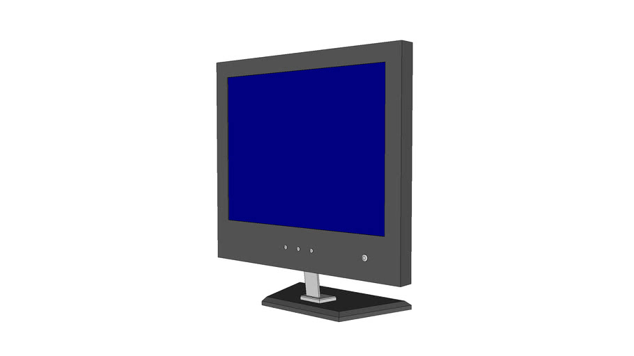 15 in LCD Monitor | 3D Warehouse