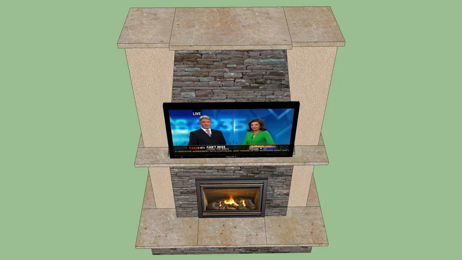 Tv Unit And Fireplace 3D Warehouse, 42% OFF