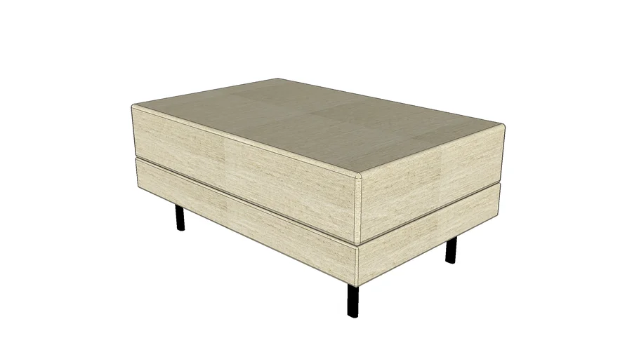 PUFF LIO RETANGULAR 60cm x 93cm | 3D Warehouse