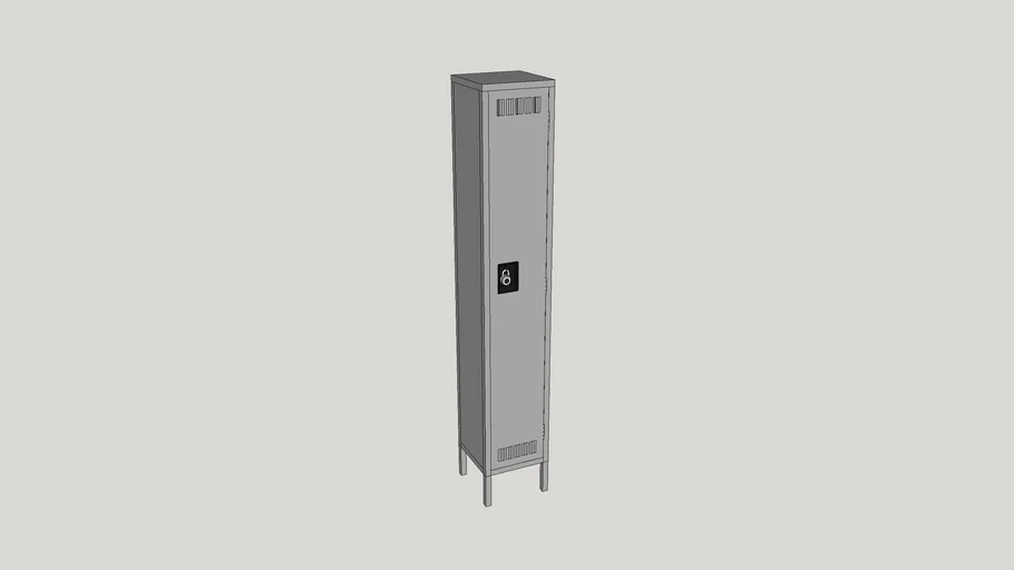 Uline Single Tier Locker | 3D Warehouse