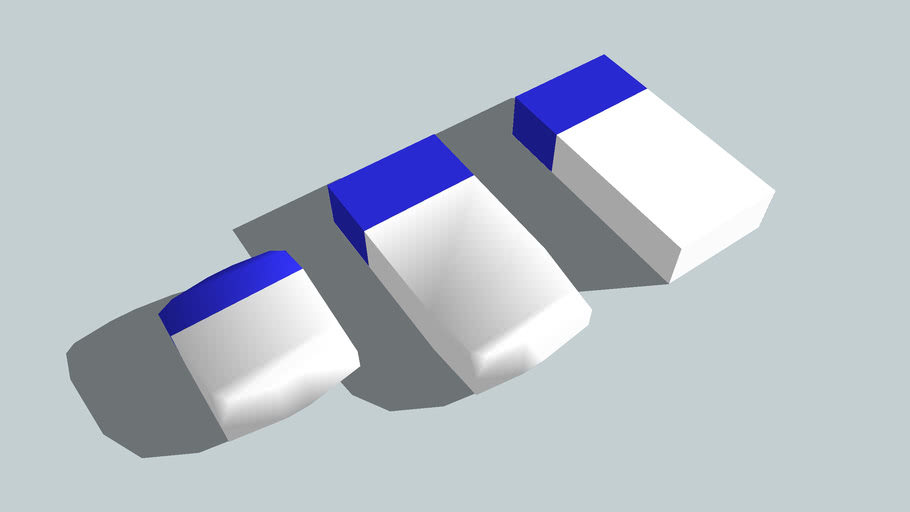 Erasers - Unused, Used, & Nearly Dead | 3D Warehouse