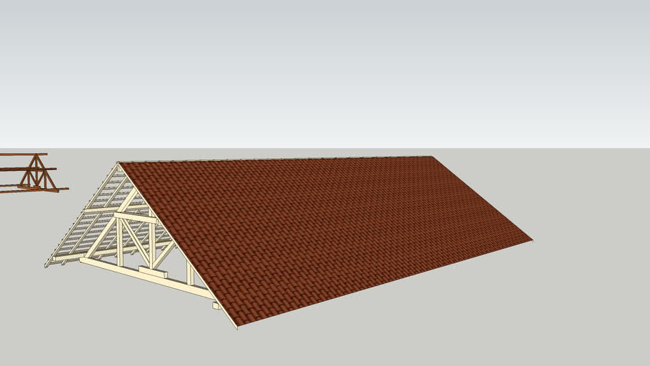 Rangka Atap Kayu | 3D Warehouse