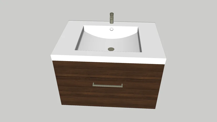Single Floating Vanity | 3D Warehouse