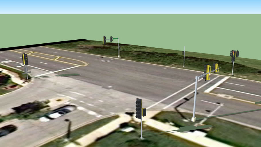 Mast Arm Traffic Lights- Cermak Road and Enterprise Drive Intersection ...