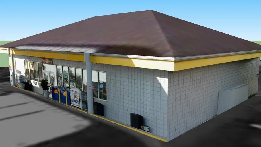 Sunoco Service Station store | 3D Warehouse